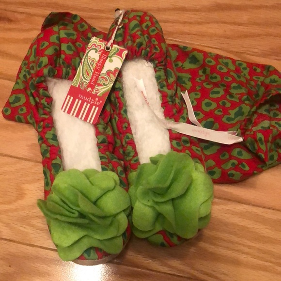 Mud Pie | Shoes | Mud Pie Sleepy Toe Christmas Slipper Set Small | Poshmark
